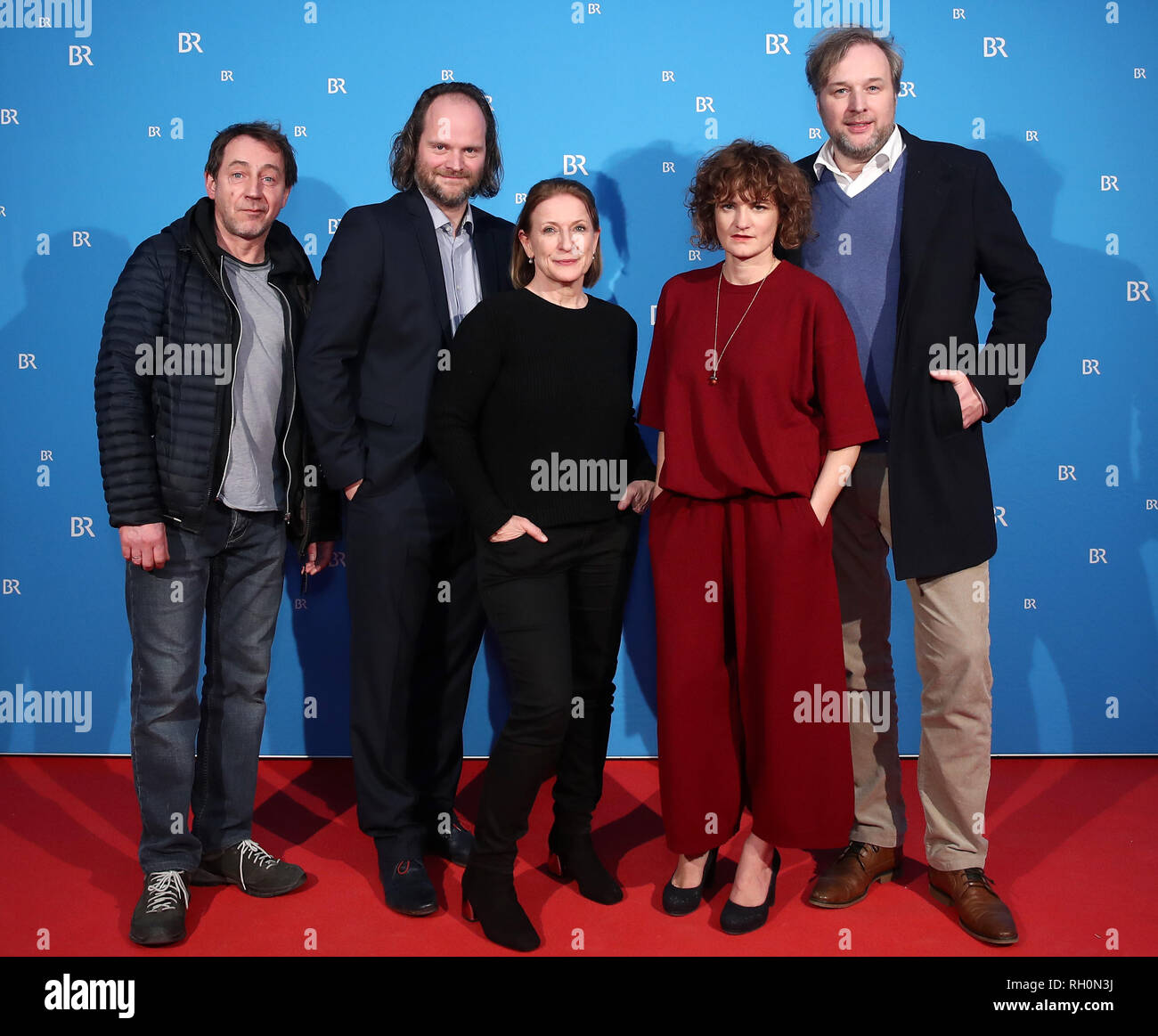 Bayreuth, Germany. 31st Jan, 2019. The actors Stephan Grossmann (l-r ...