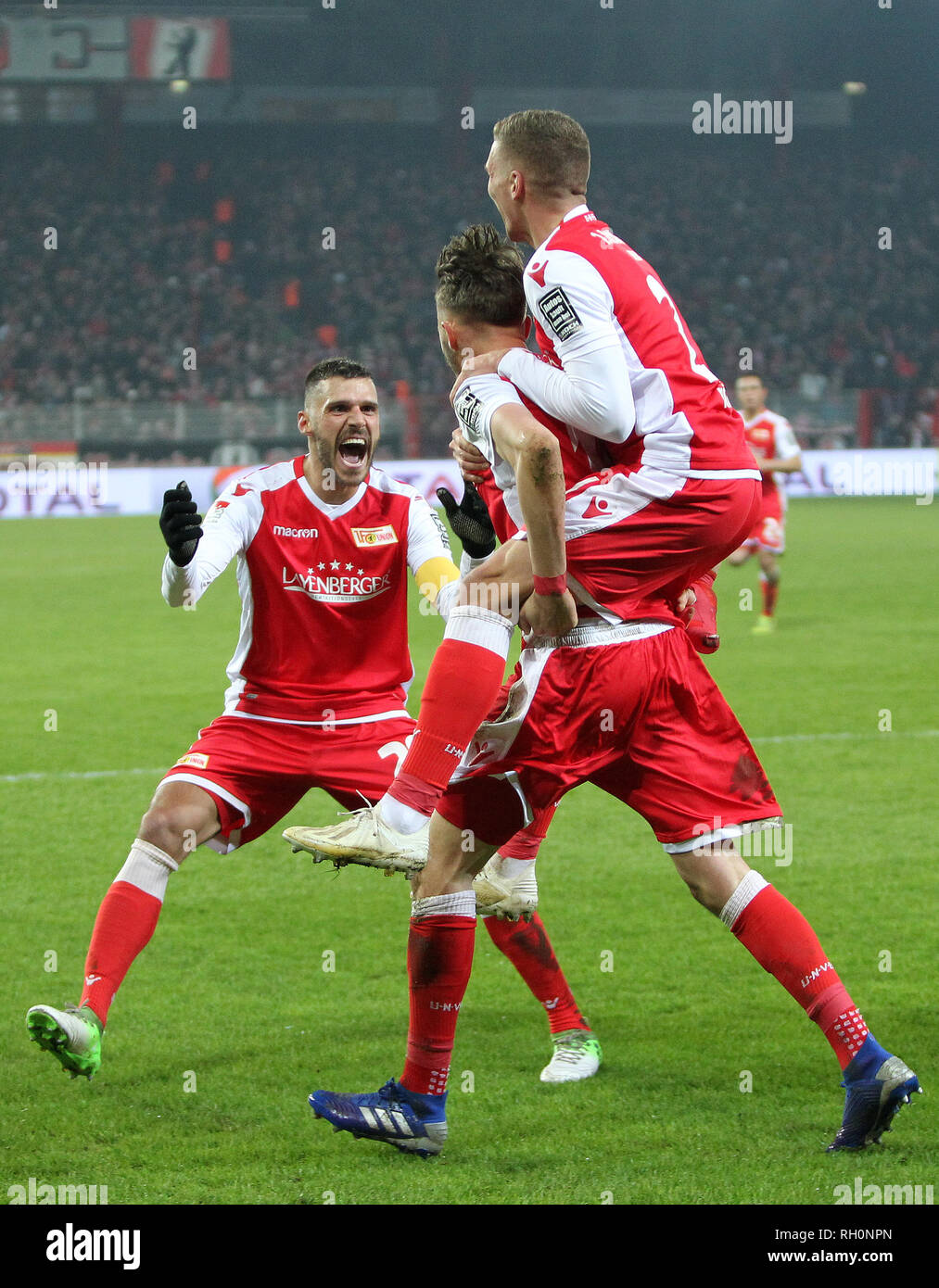 Berlin, Germany. 31st Jan, 2019. Soccer: 2nd Bundesliga, 1st FC Union Berlin - 1st FC Cologne ...