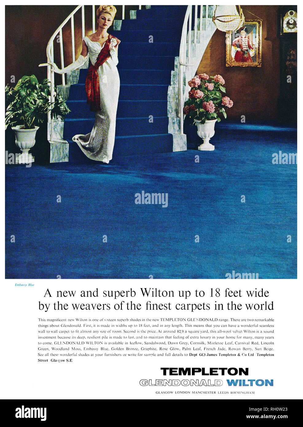 Carpet vintage magazine advert hi-res stock photography and images - Alamy