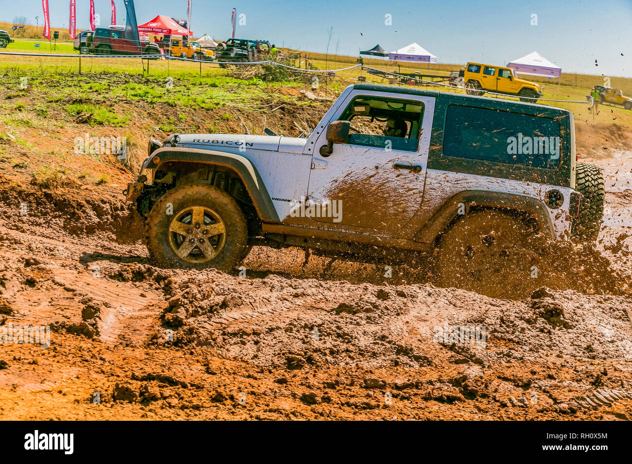 Harrismith, South Africa - October 02 2015: 4x4 Mud Driver Training at ...