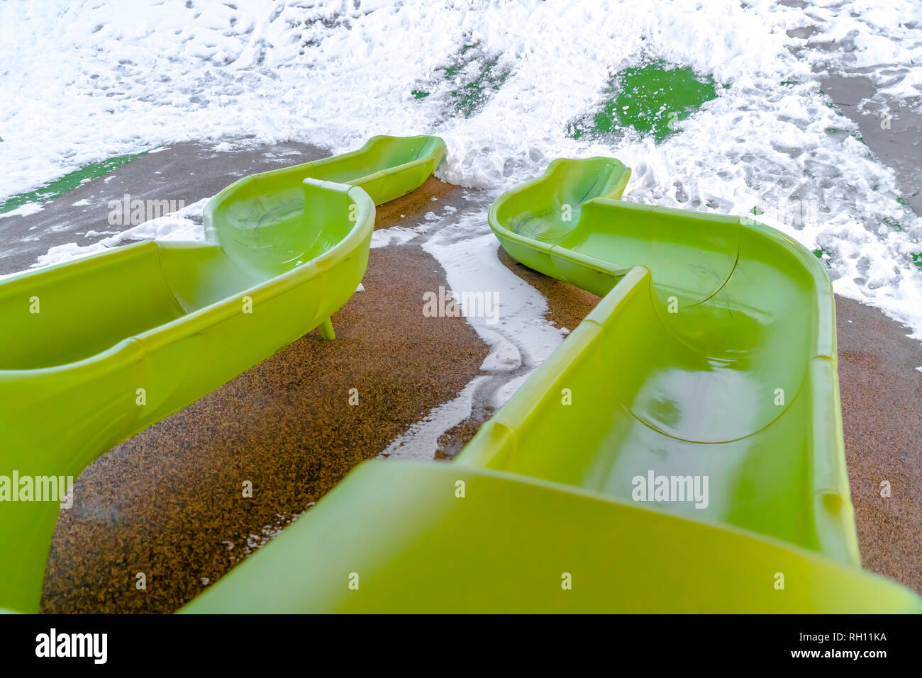 Double slides hi-res stock photography and images - Alamy