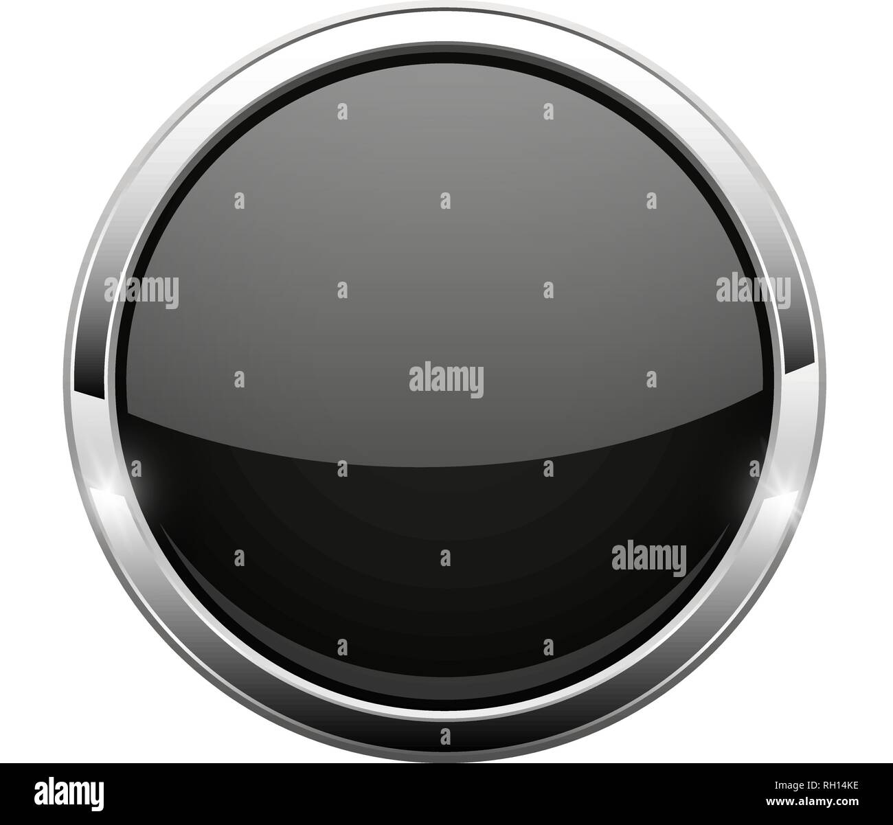 Black glass button. Shiny round 3d web icon Stock Vector Image & Art ... Black glass button. Shiny round 3d web icon Stock Vector Image & Art ...