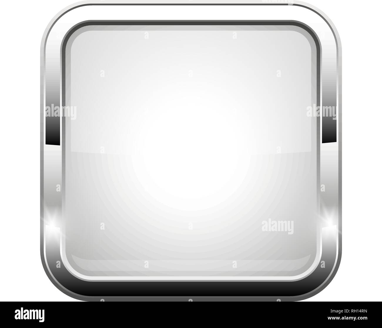 White glass button. Shiny square 3d web icon Stock Vector Image & Art ... White glass button. Shiny square 3d web icon Stock Vector Image & Art ...