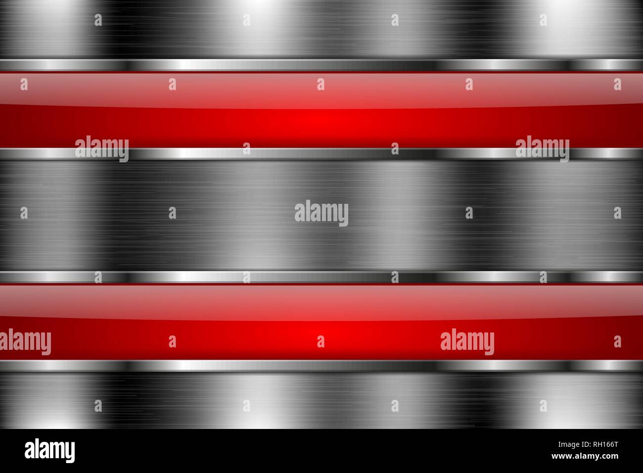 Metal background with red glass plates Stock Vector Image & Art - Alamy