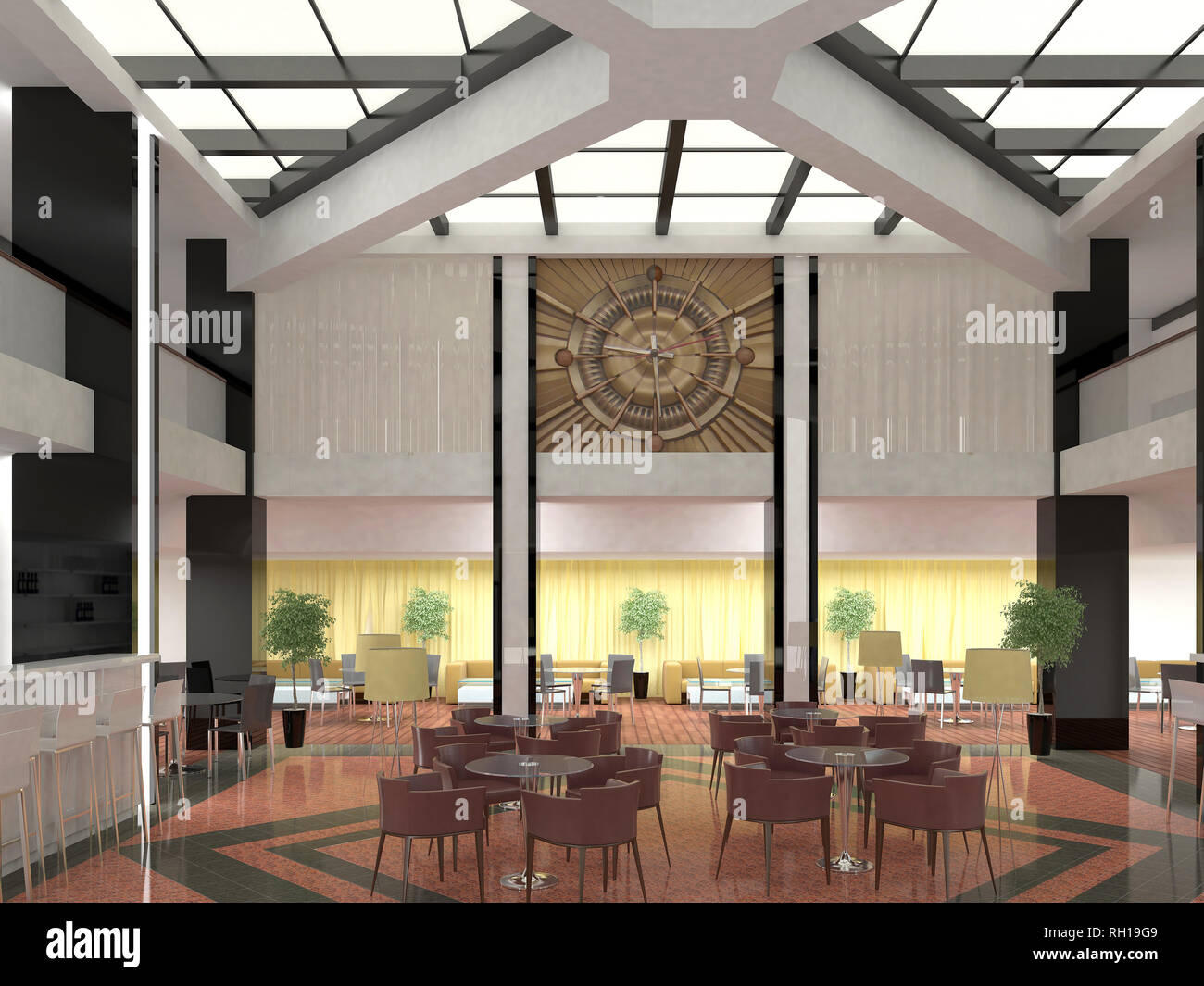 3d restaurant rendering Stock Photo - Alamy