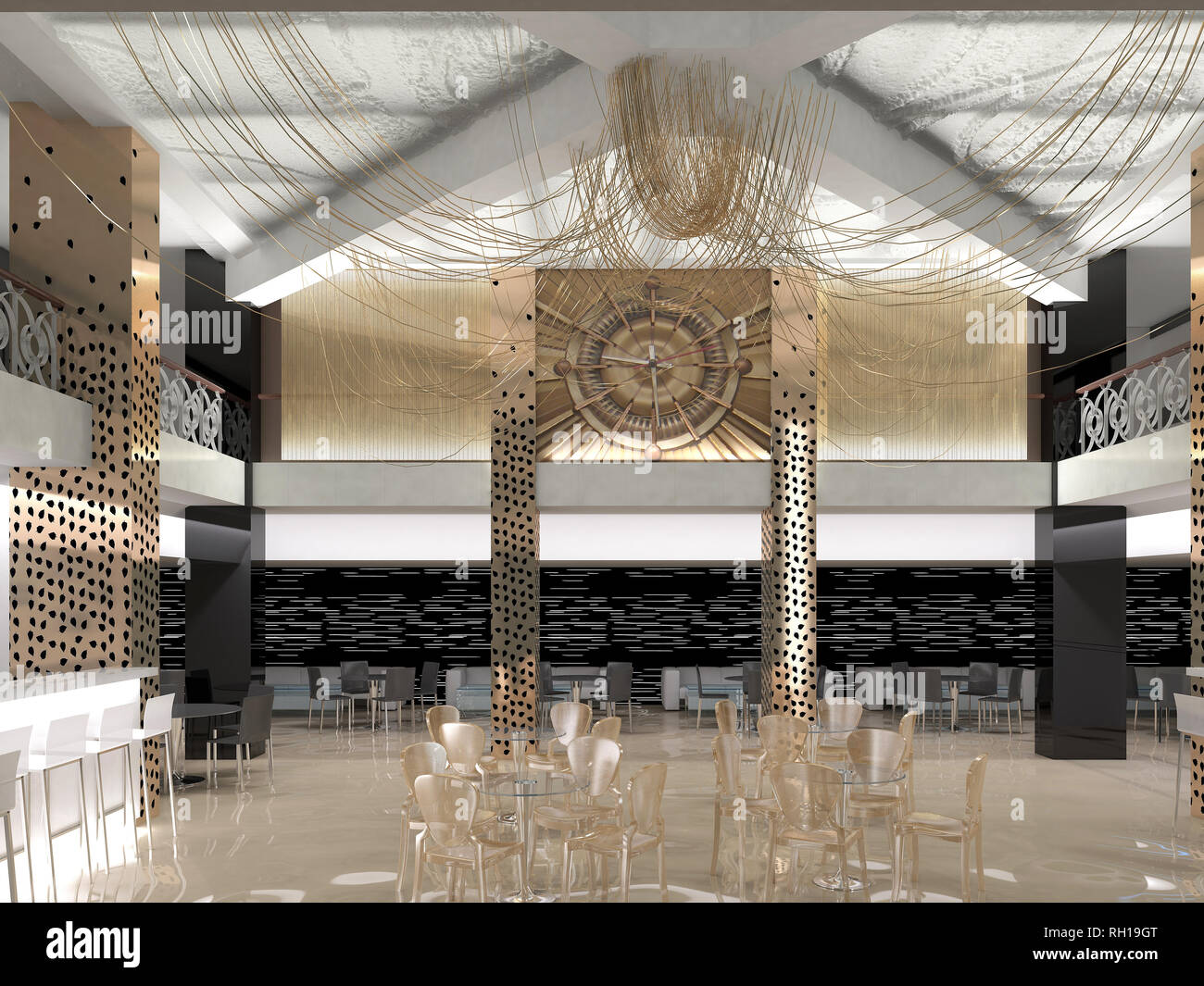 3d restaurant rendering Stock Photo - Alamy