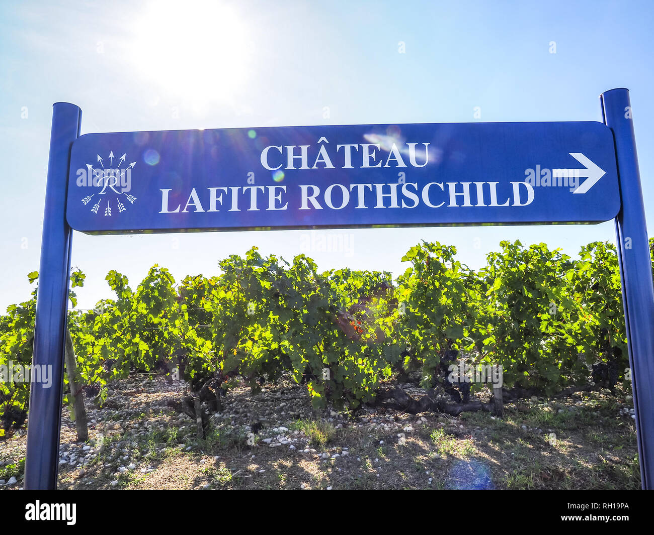Chateau Lafite Rothschild Stock Photo - Alamy