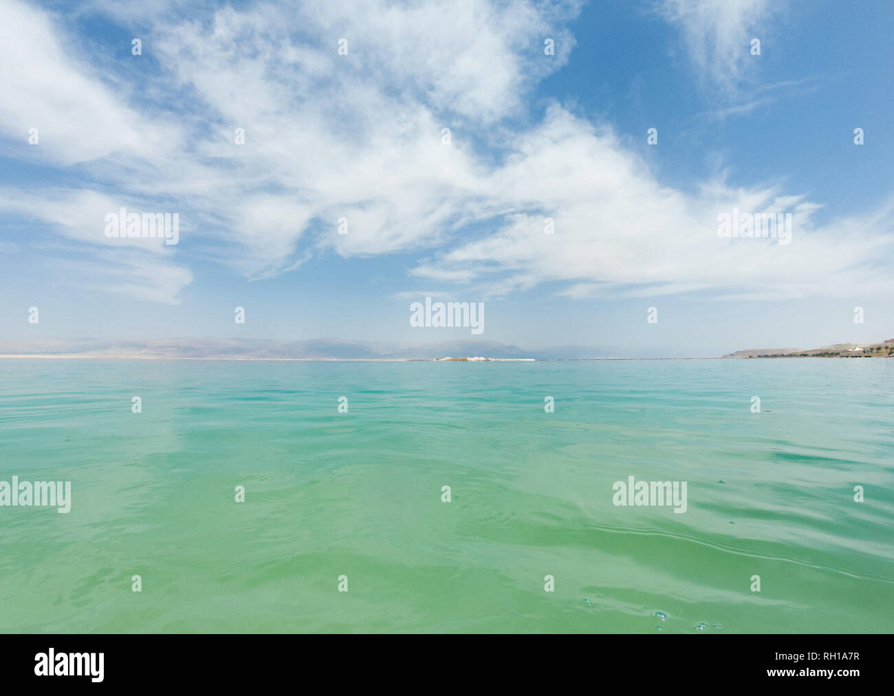 Dead sea, Israel. Water and sky background Stock Photo - Alamy
