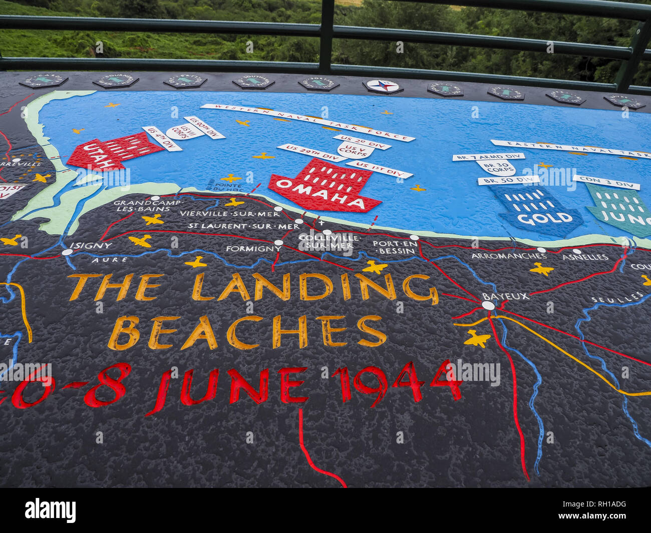 Battle of normandy map hi-res stock photography and images - Alamy