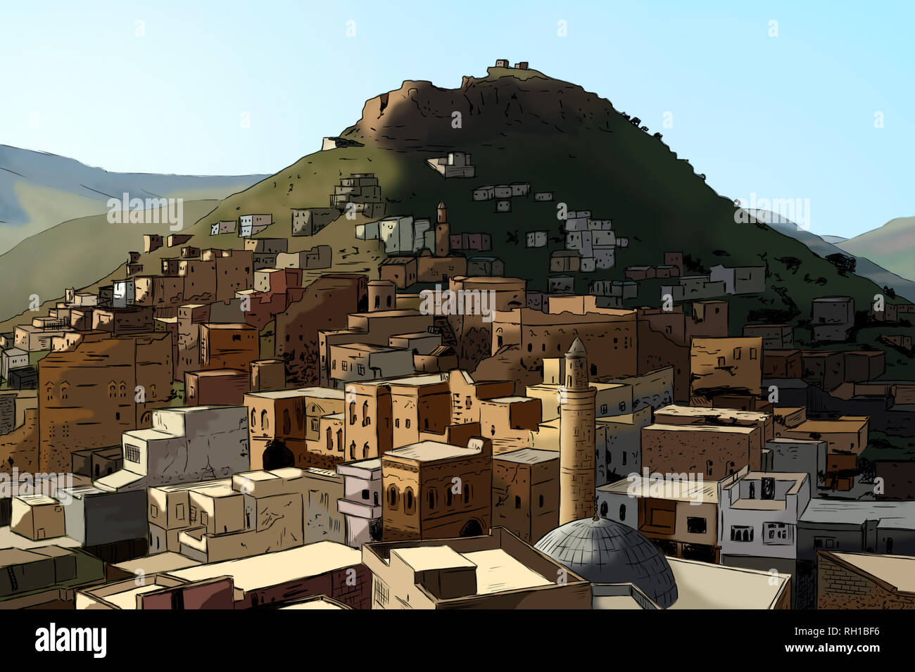 Middle East Village Stock Photo - Alamy