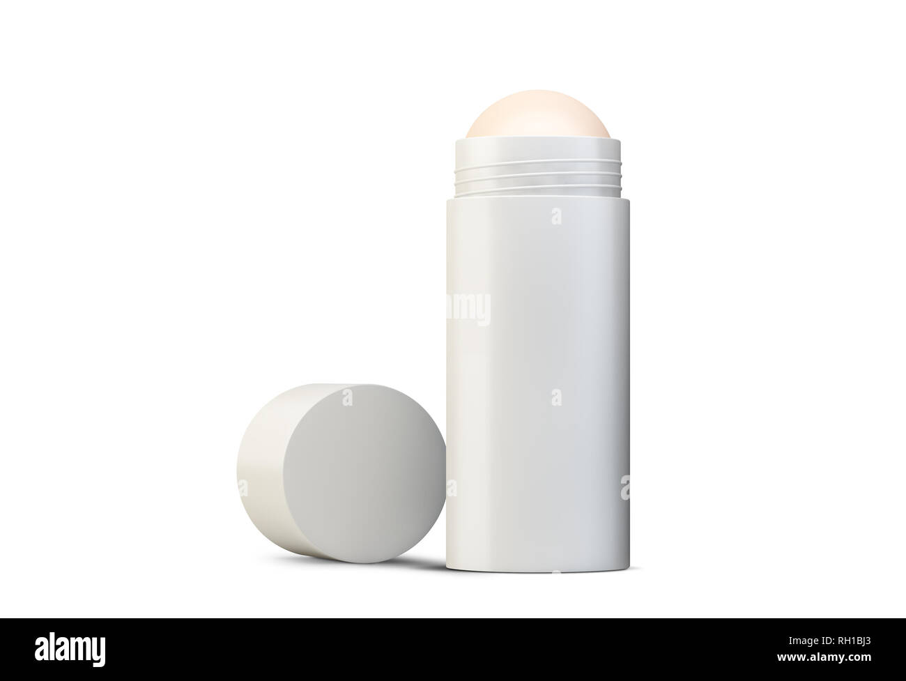 open deodorant isolated mockup 3d rendering Stock Photo - Alamy