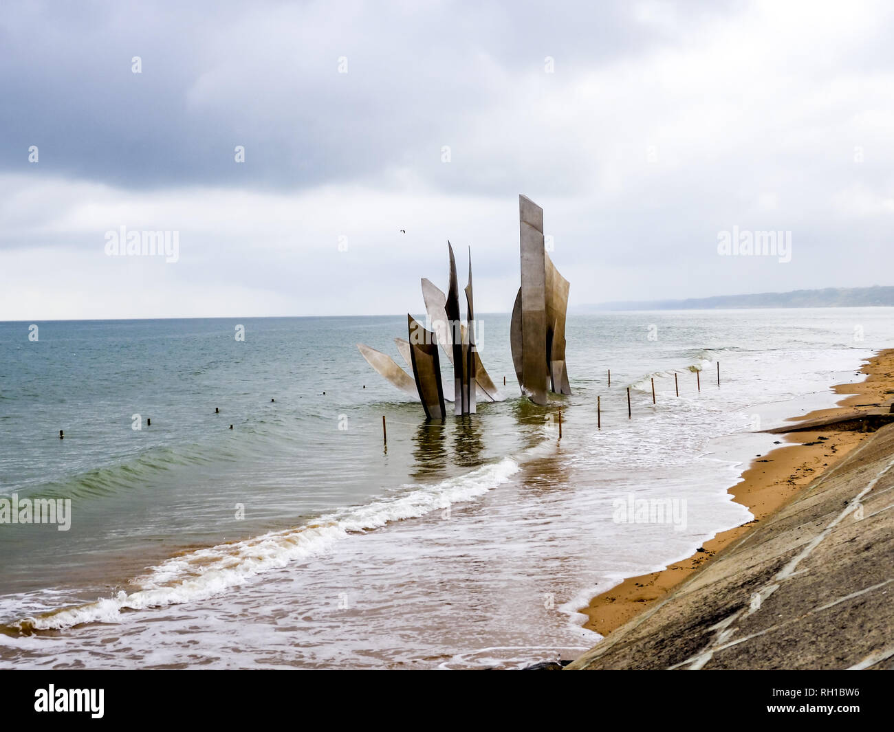 Omaha Beach Memorial, Saint Laurent sur Mer, Calvados, Normandy ...