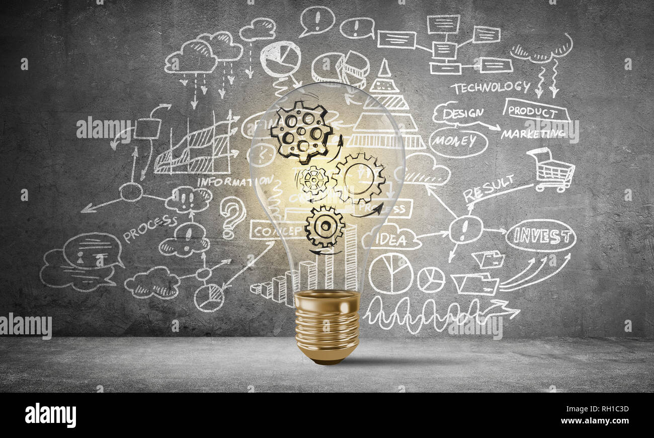Concept Of Lightbulb As Symbol Of New Idea Stock Photo Alamy