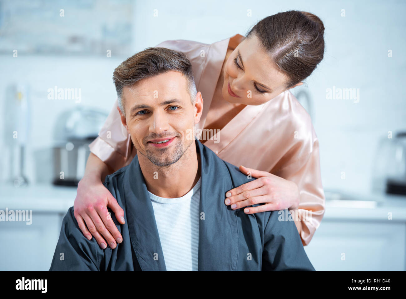 Man and woman in robes hi-res stock photography and images - Alamy