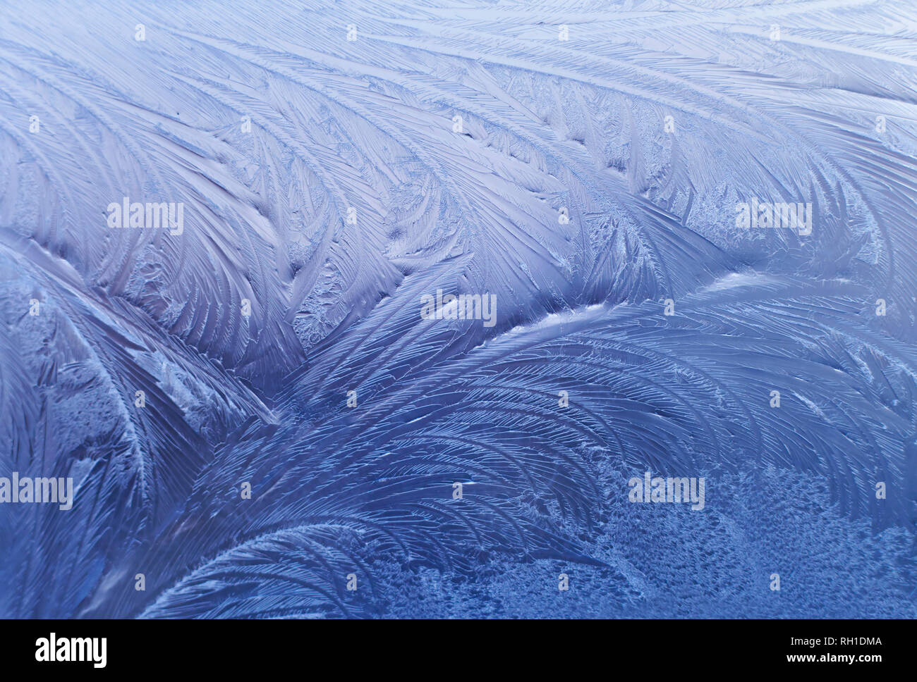 natural ice pattern on winter glass Stock Photo - Alamy