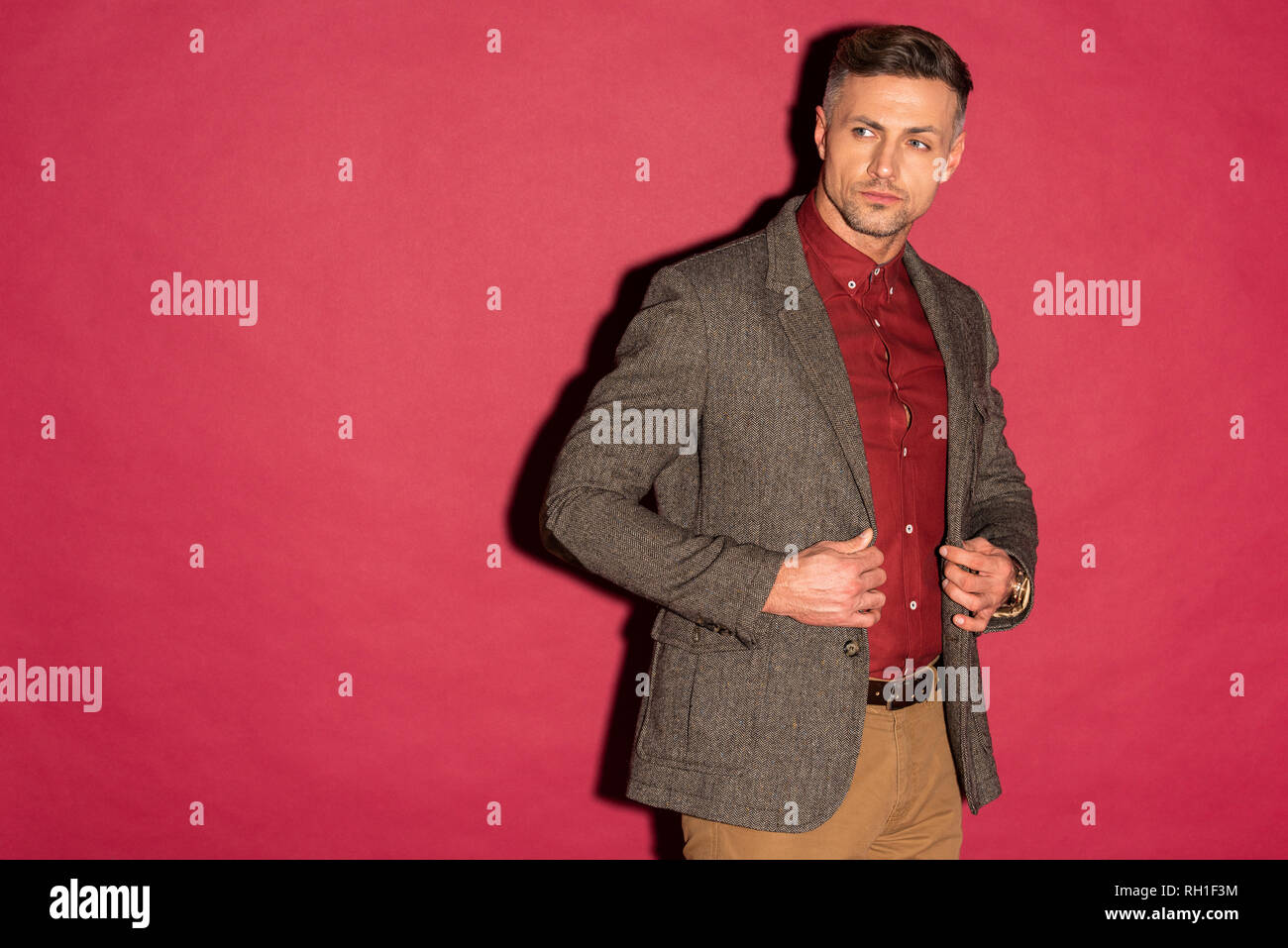 Stylish caucasian man wear hi-res stock photography and images - Alamy
