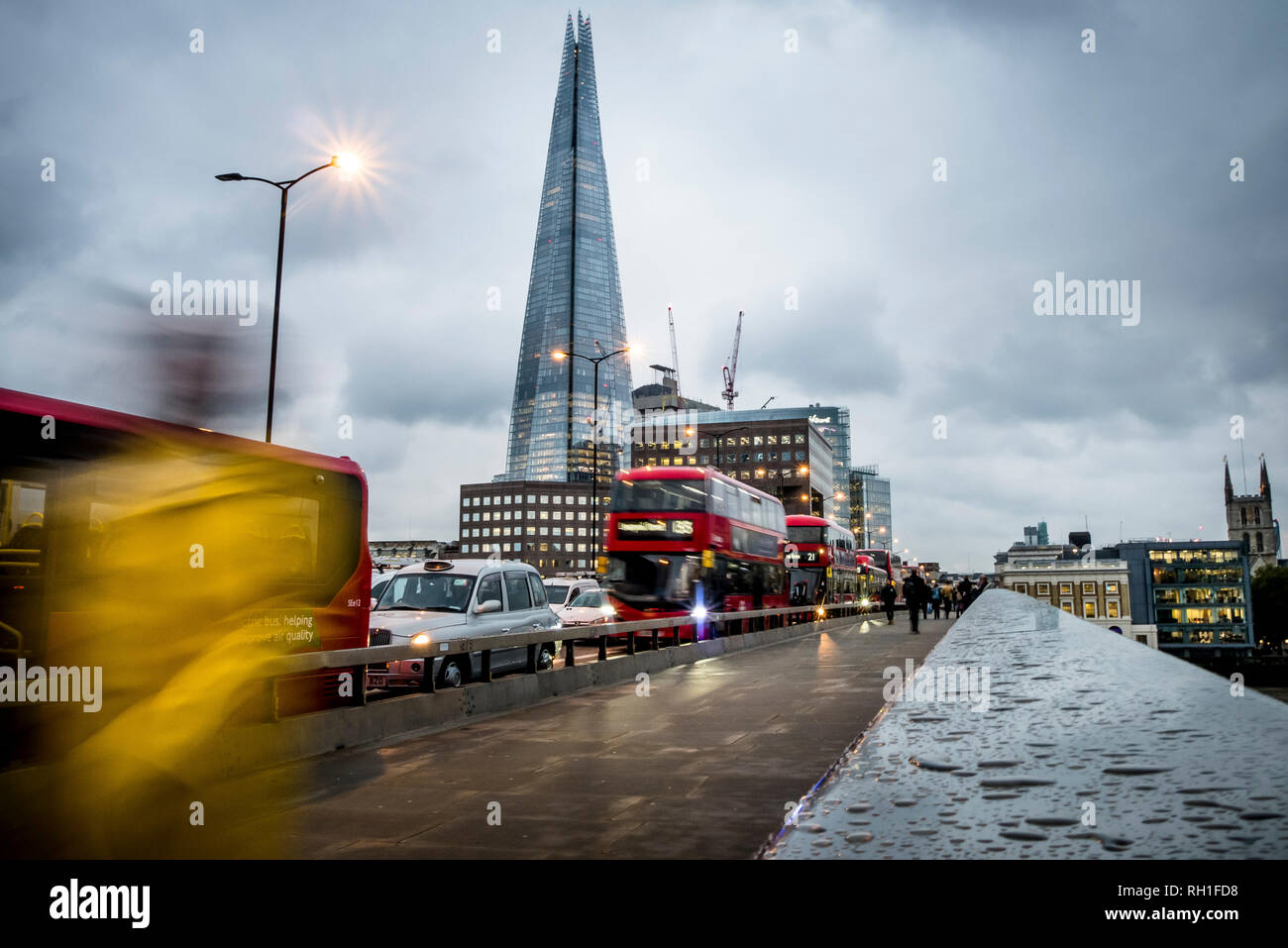 view of The Shard from London Bridge Stock Photo - Alamy