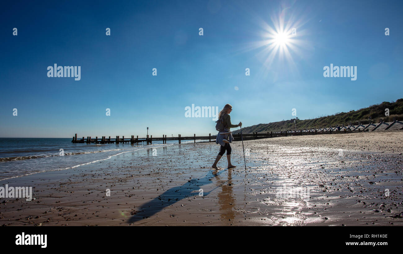 A Walk on The Beach Stock Photo - Alamy