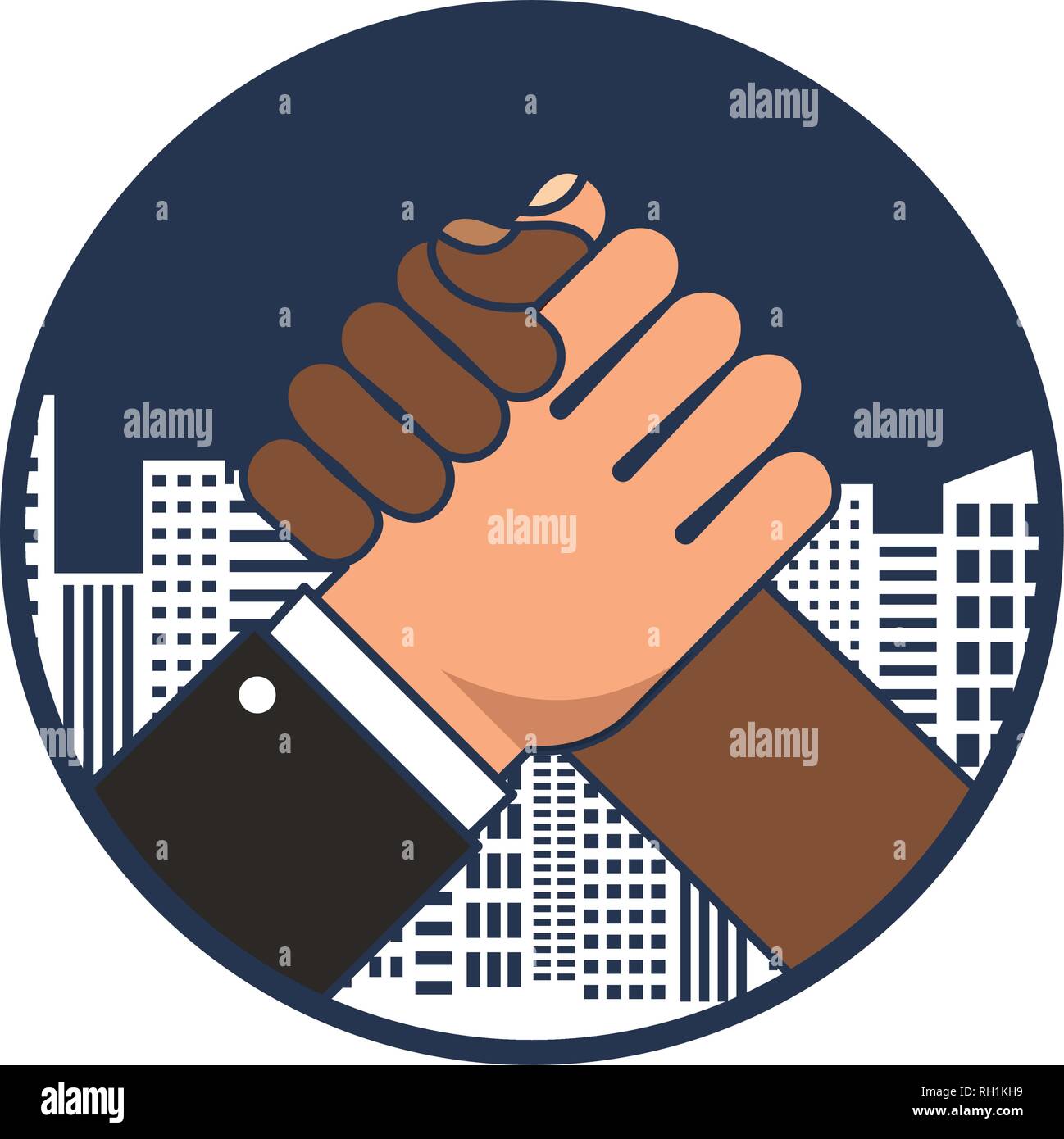 Handclasp Stock Vector Images - Alamy