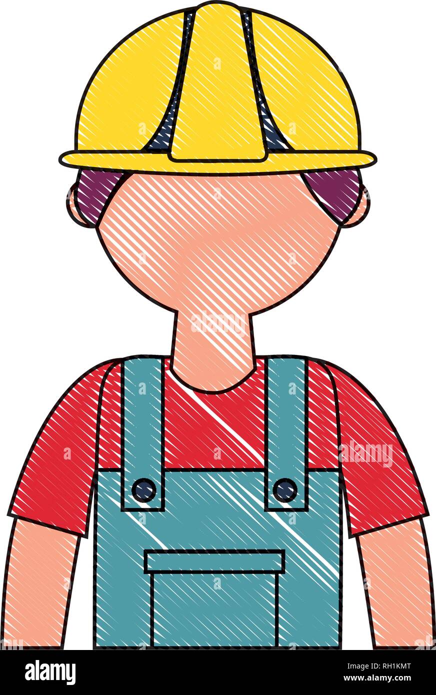 Man masculine build Stock Vector Images - Alamy