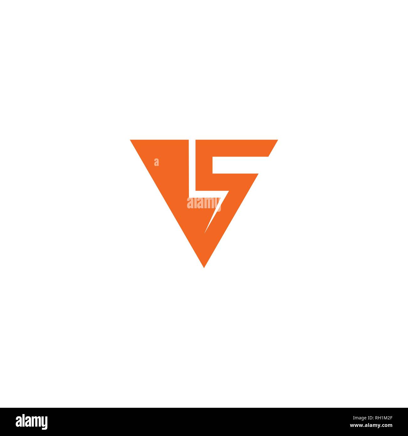 Triangle letter S graphic logo template, initial letter s logo, vector ...