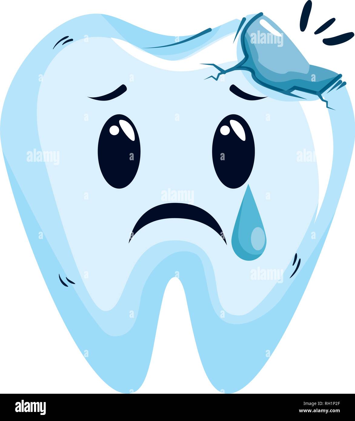 comic tooth broken kawaii character Stock Vector Image & Art - Alamy
