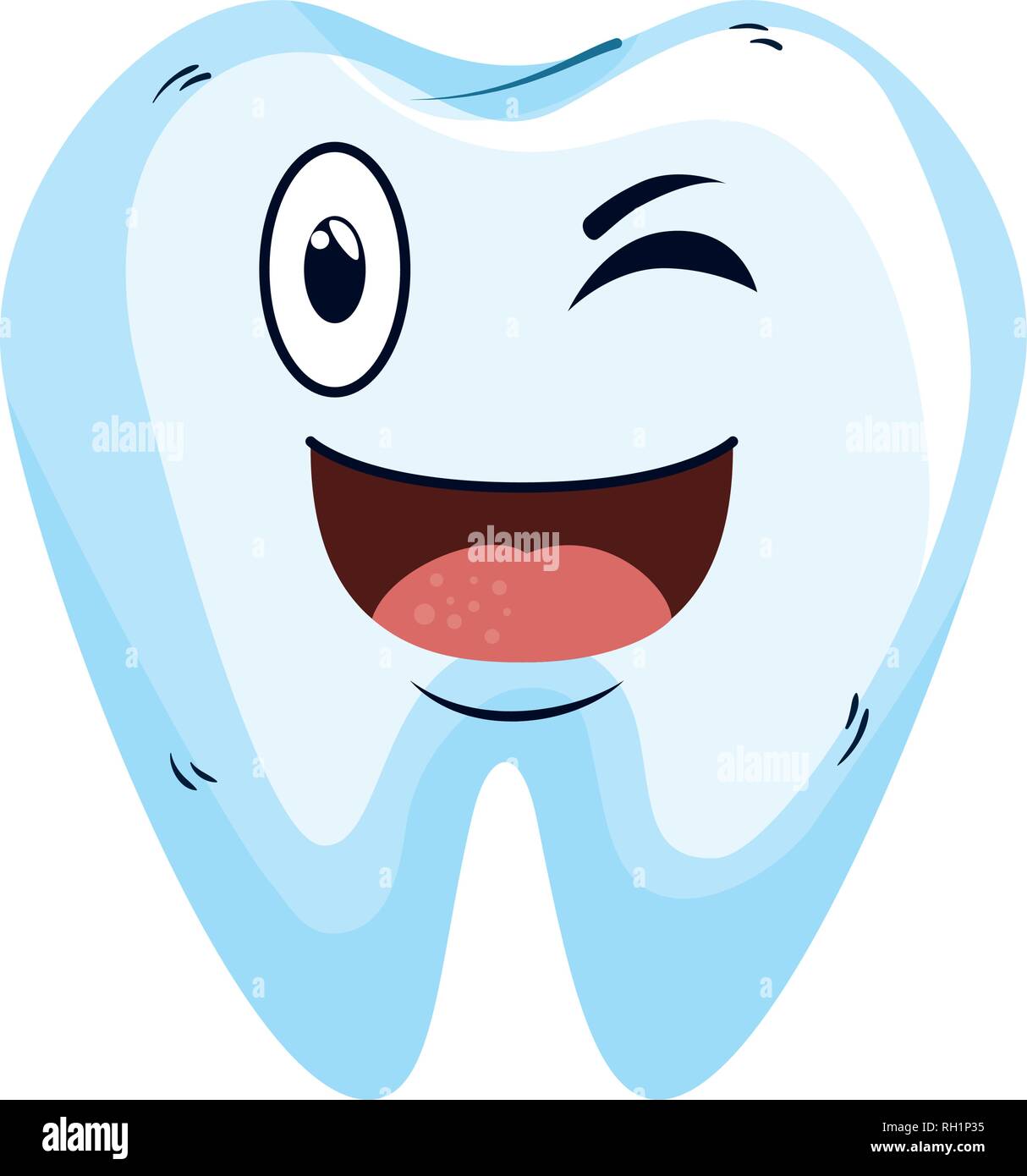 comic tooth happy kawaii character Stock Vector Image & Art - Alamy