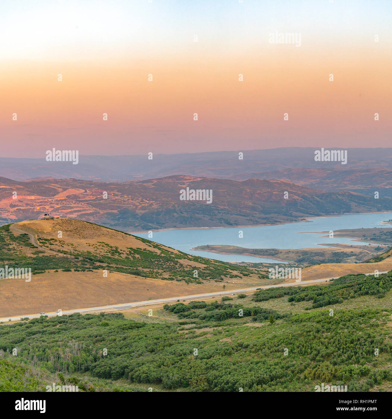Hailstone along reservoir in Jordanelle State Park Stock Photo - Alamy