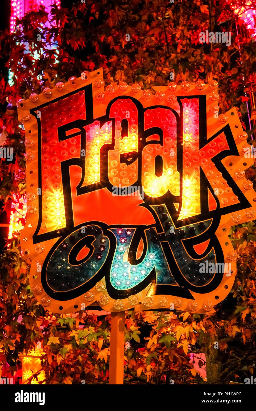 Vintage fairground sign hi-res stock photography and images - Alamy