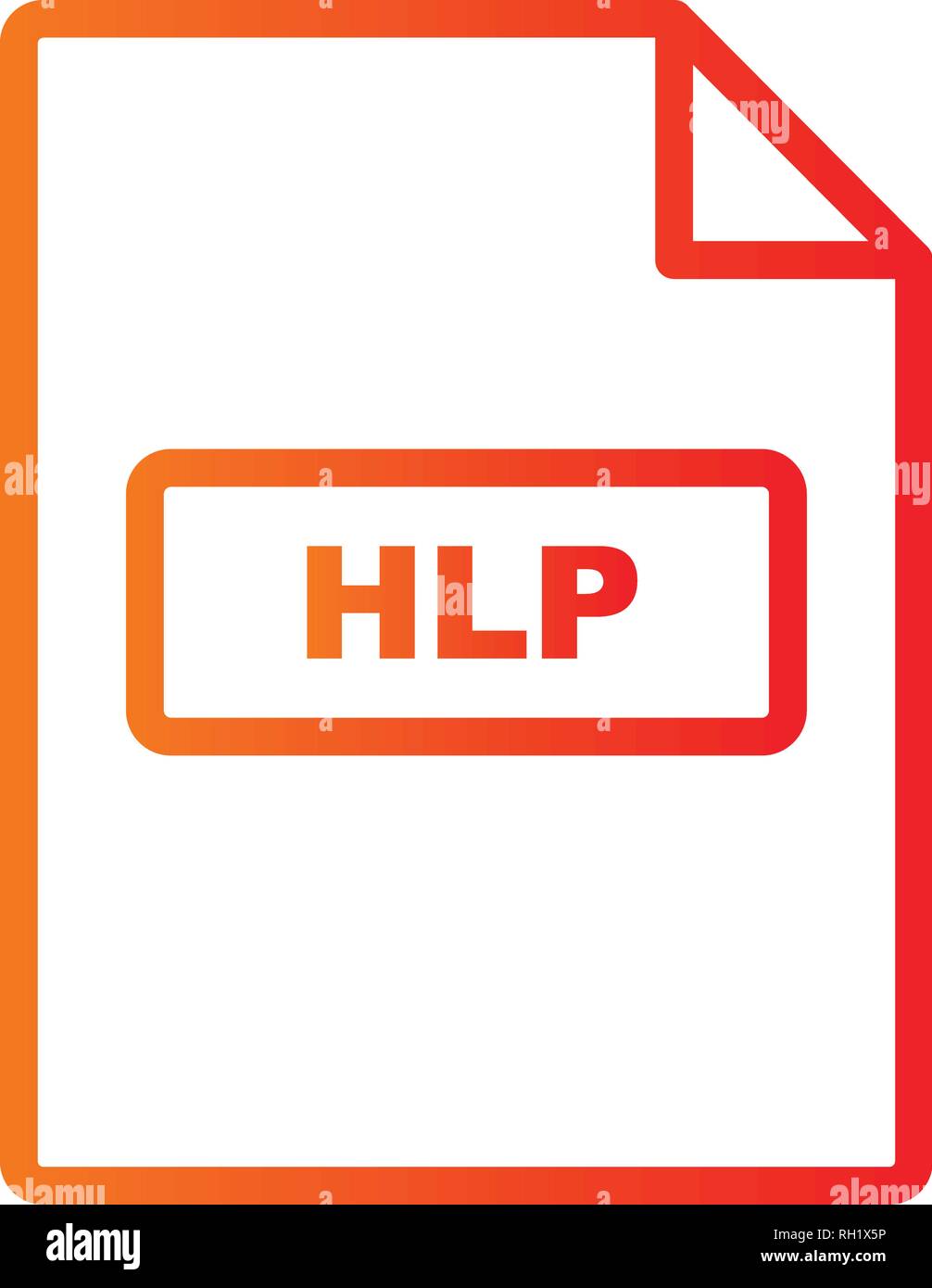 Hlp icon Stock Vector Images - Alamy