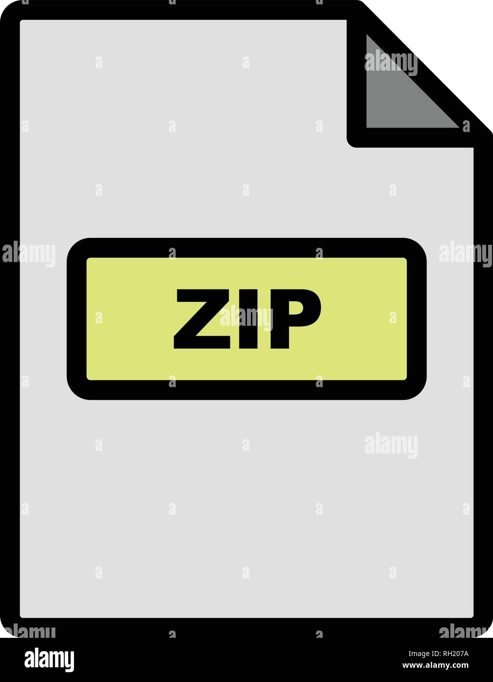 Zip Vector Vectors High Resolution Stock Photography and Images - Alamy