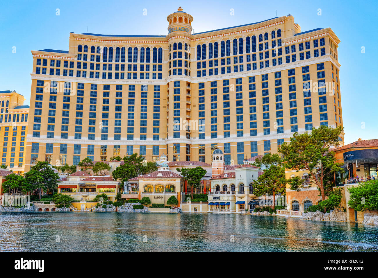 Bellagio hotel casino entrance sign hi-res stock photography and images ...