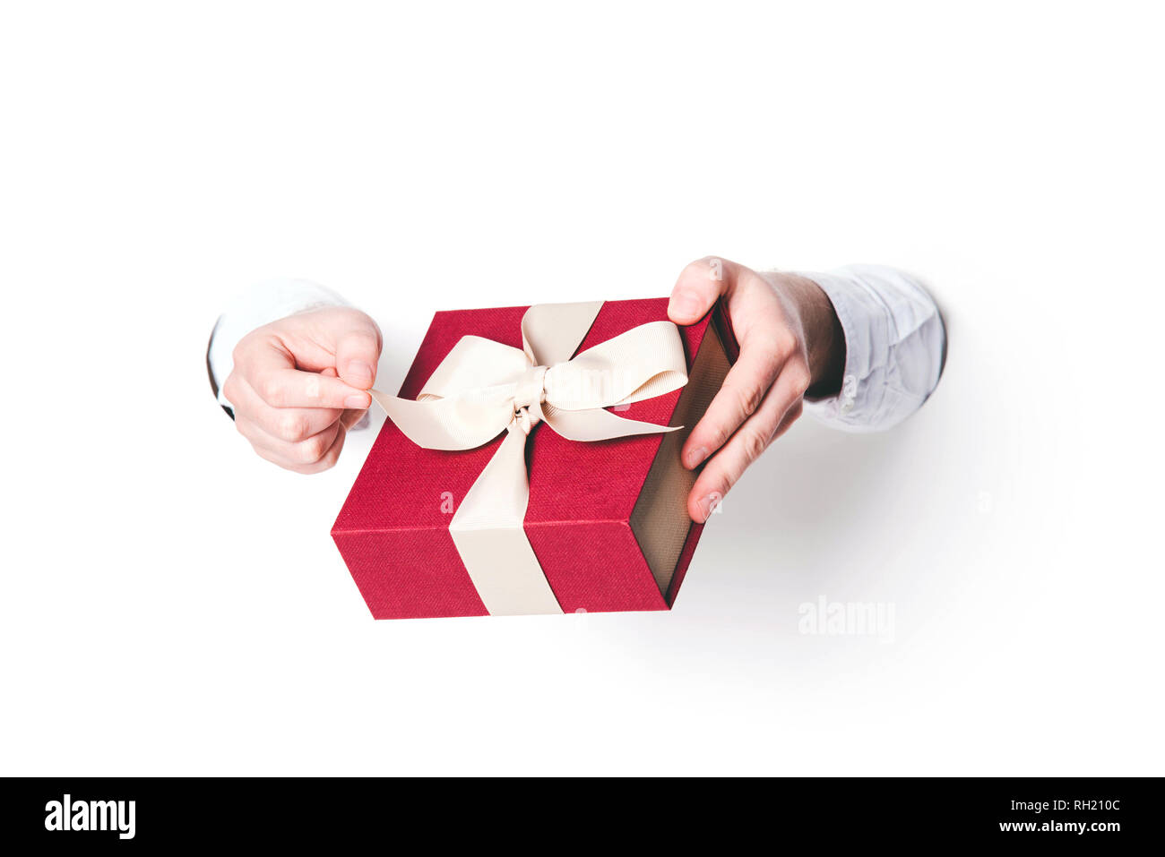Concept gift box banner Cut Out Stock Images & Pictures - Alamy