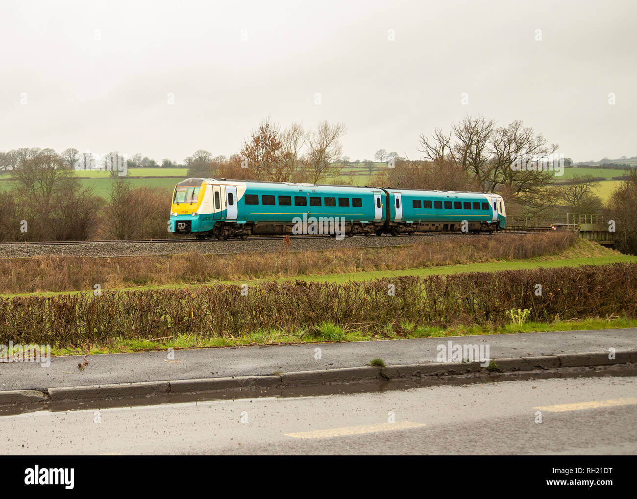 An Arriva Wales train Stock Photo - Alamy