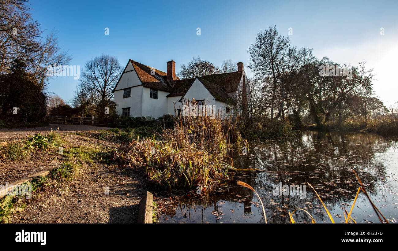 Willie Lott'S Cottage Dedham Suffolk Stock Photo - Alamy