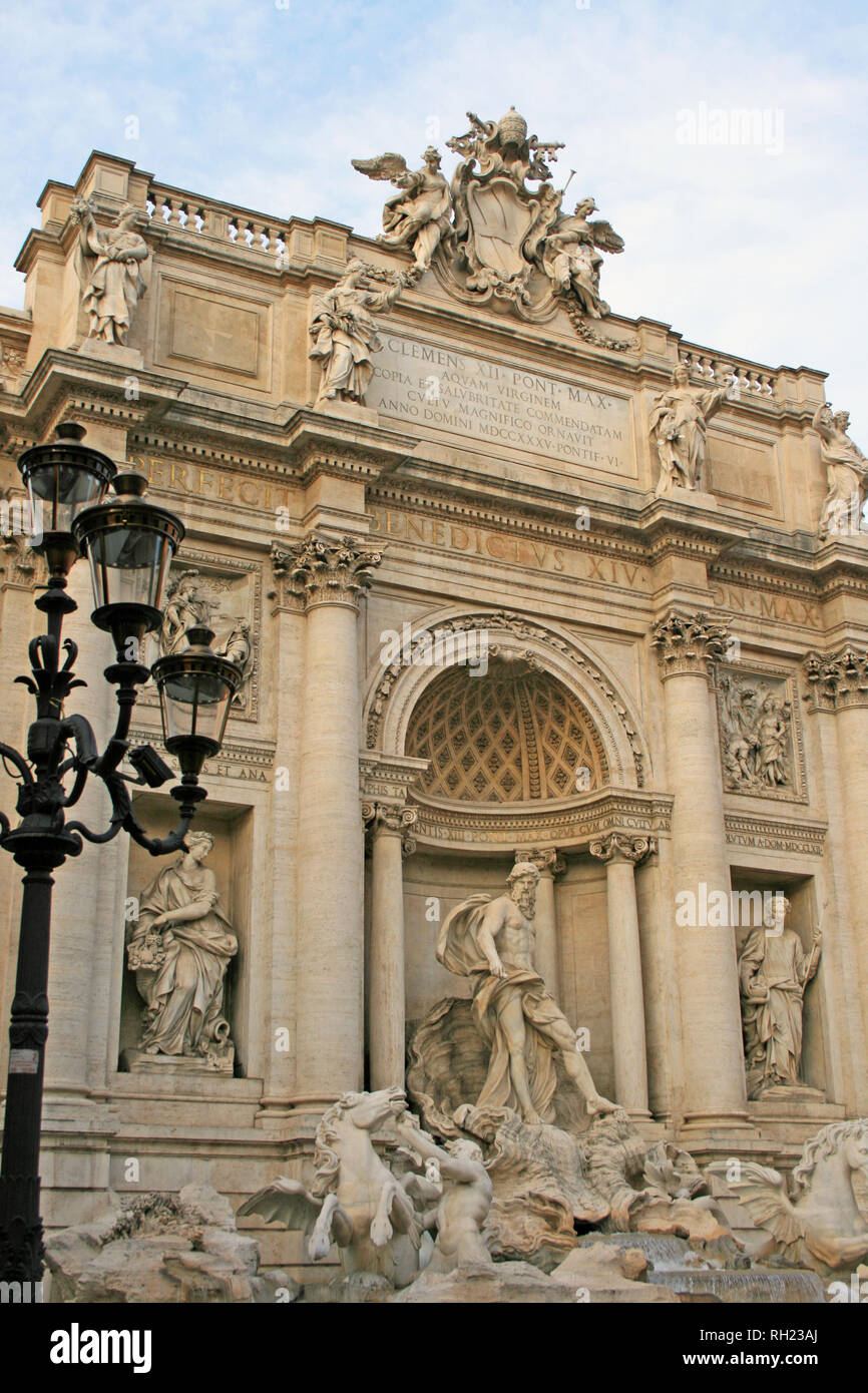 Trevi fountain, Rome, Italy, Europe - Rome Trevi fountain is one of the ...