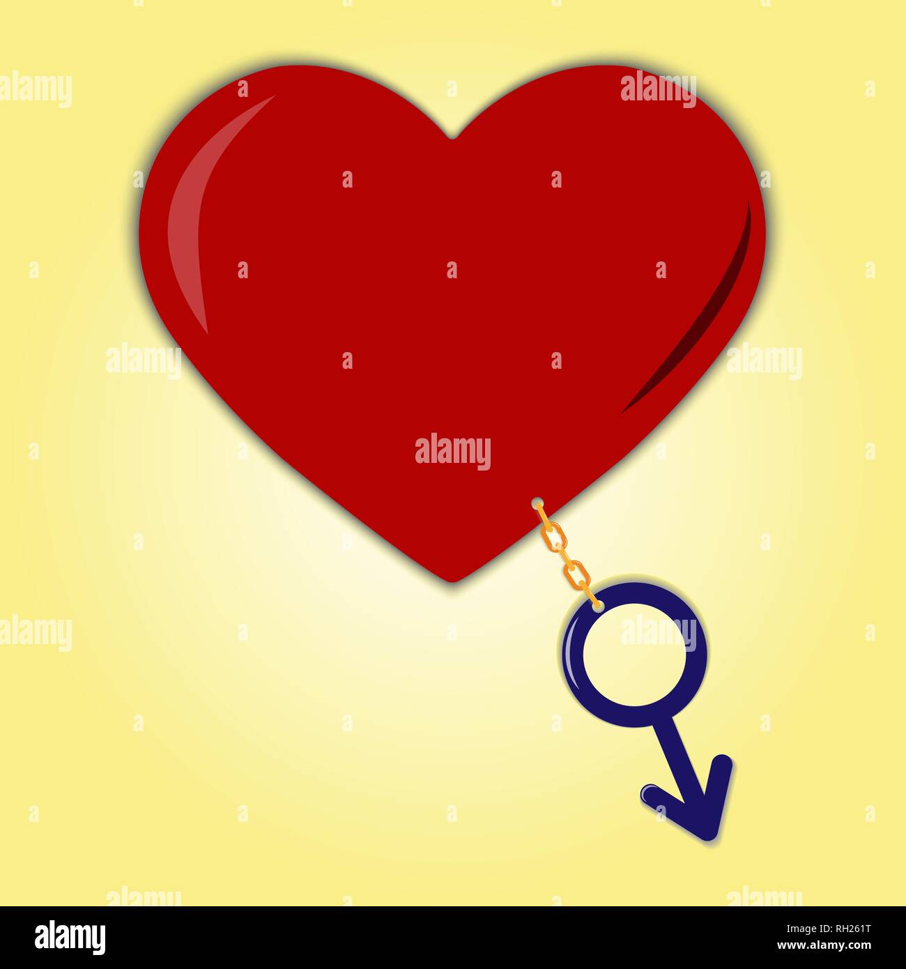 Male hand drawing heart Stock Vector Images - Alamy