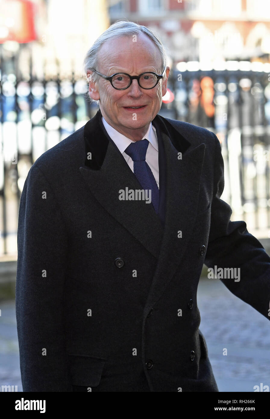 John Selwyn Gummer, Baron Deben at a service of thanksgiving for the ...