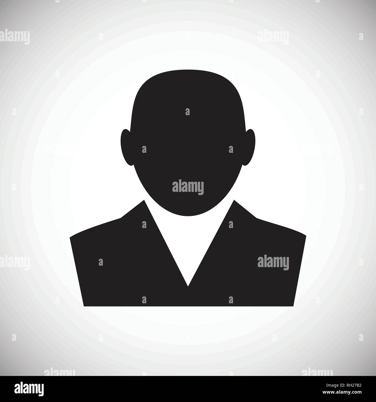 Profile icon on white background for graphic and web design, Modern ...