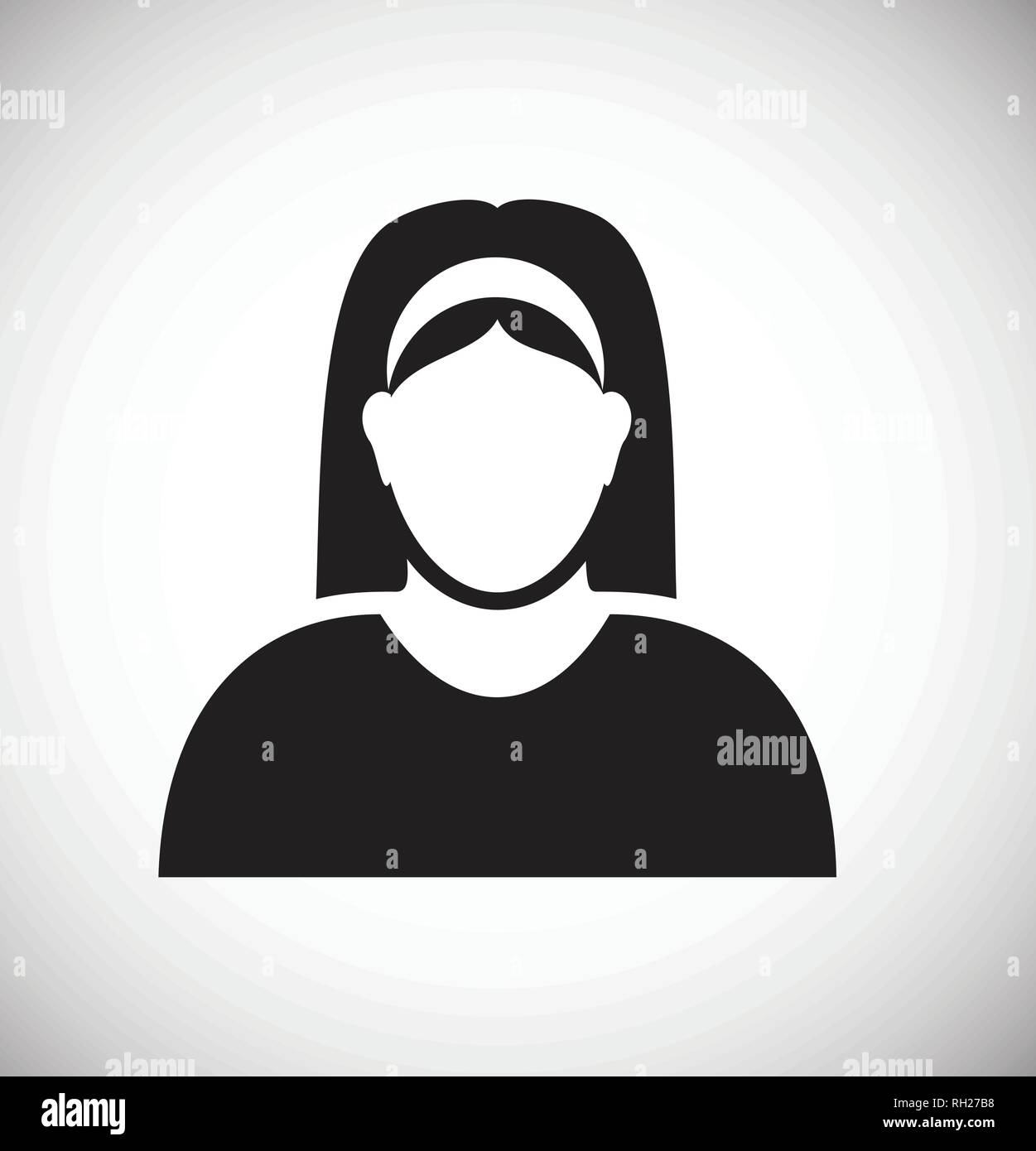 Profile icon on white background for graphic and web design, Modern ...
