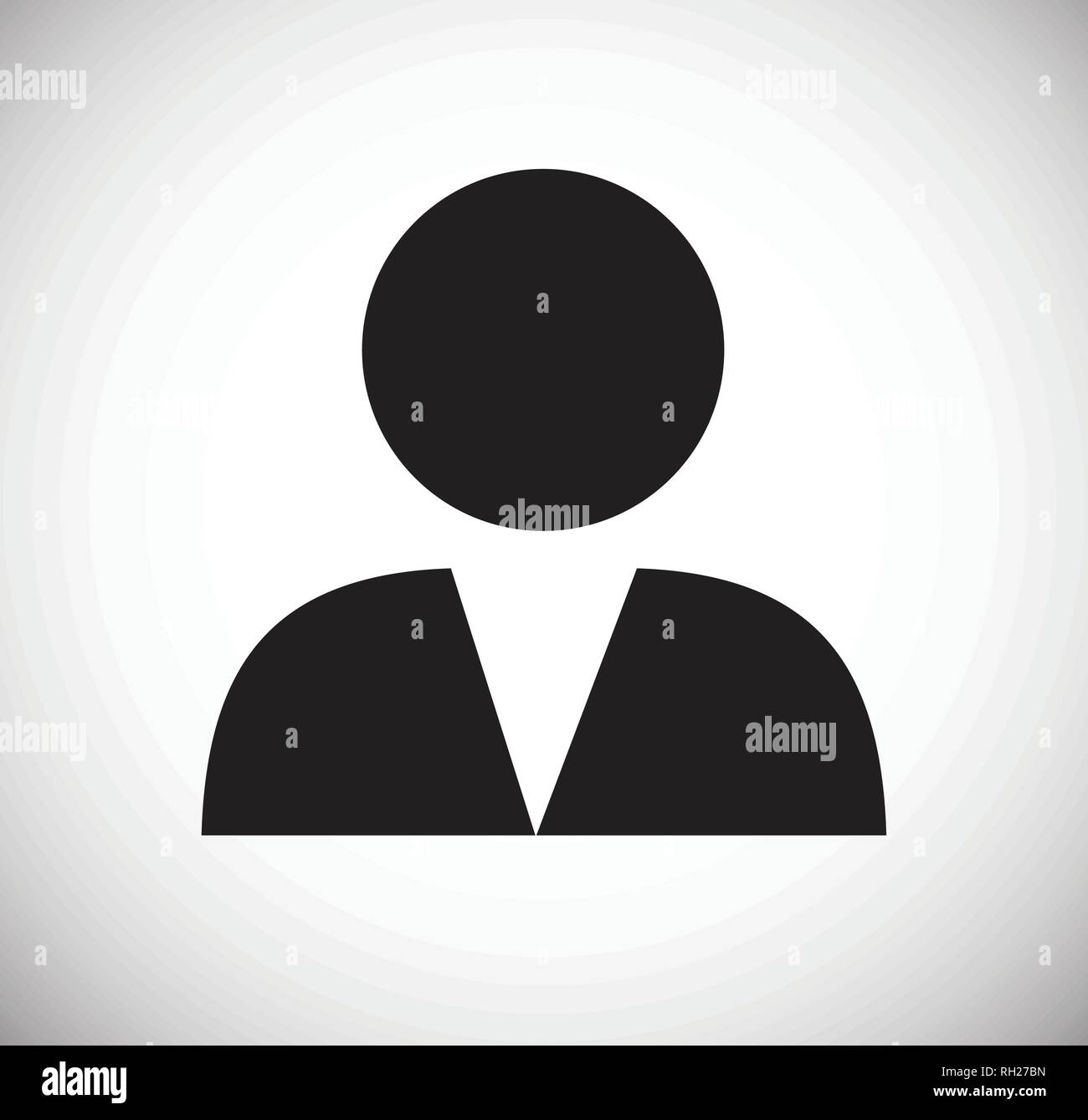 Profile icon on white background for graphic and web design, Modern ...