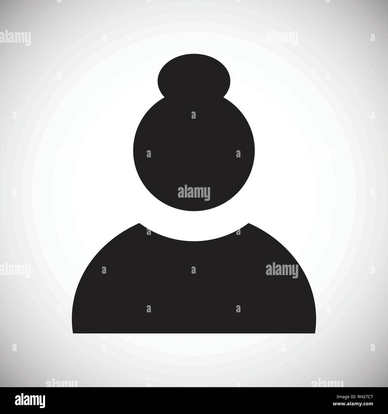 Profile icon on white background for graphic and web design, Modern ...