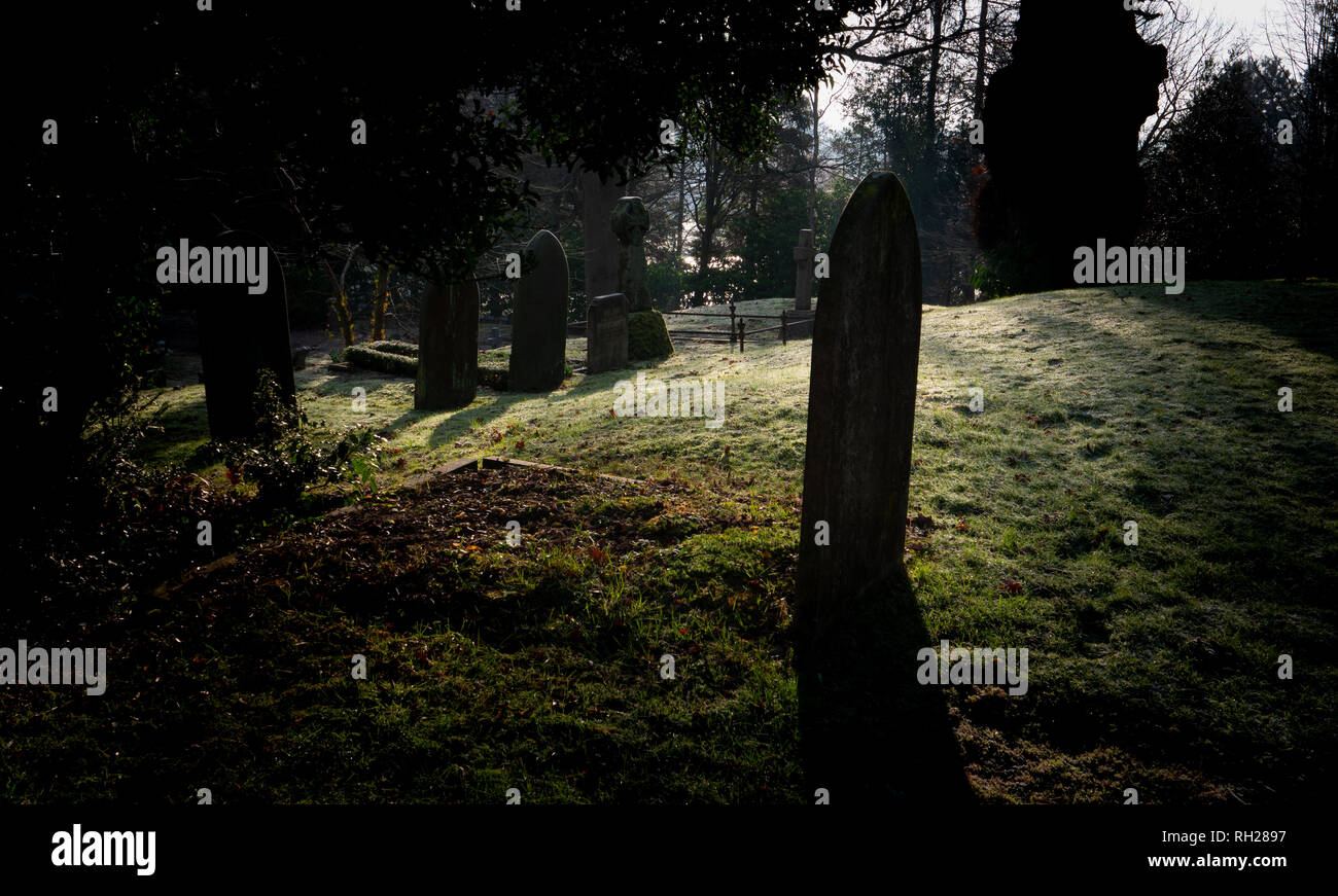 Contre jour graveyard hi-res stock photography and images - Alamy
