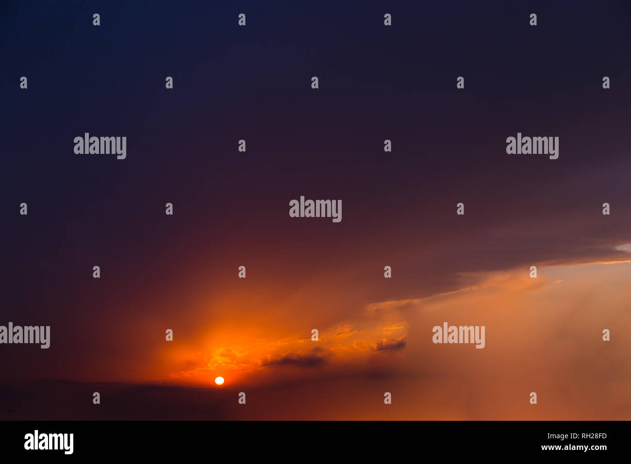 Dark stormy sky. Gloomy clouds. Overcast weather Stock Photo - Alamy