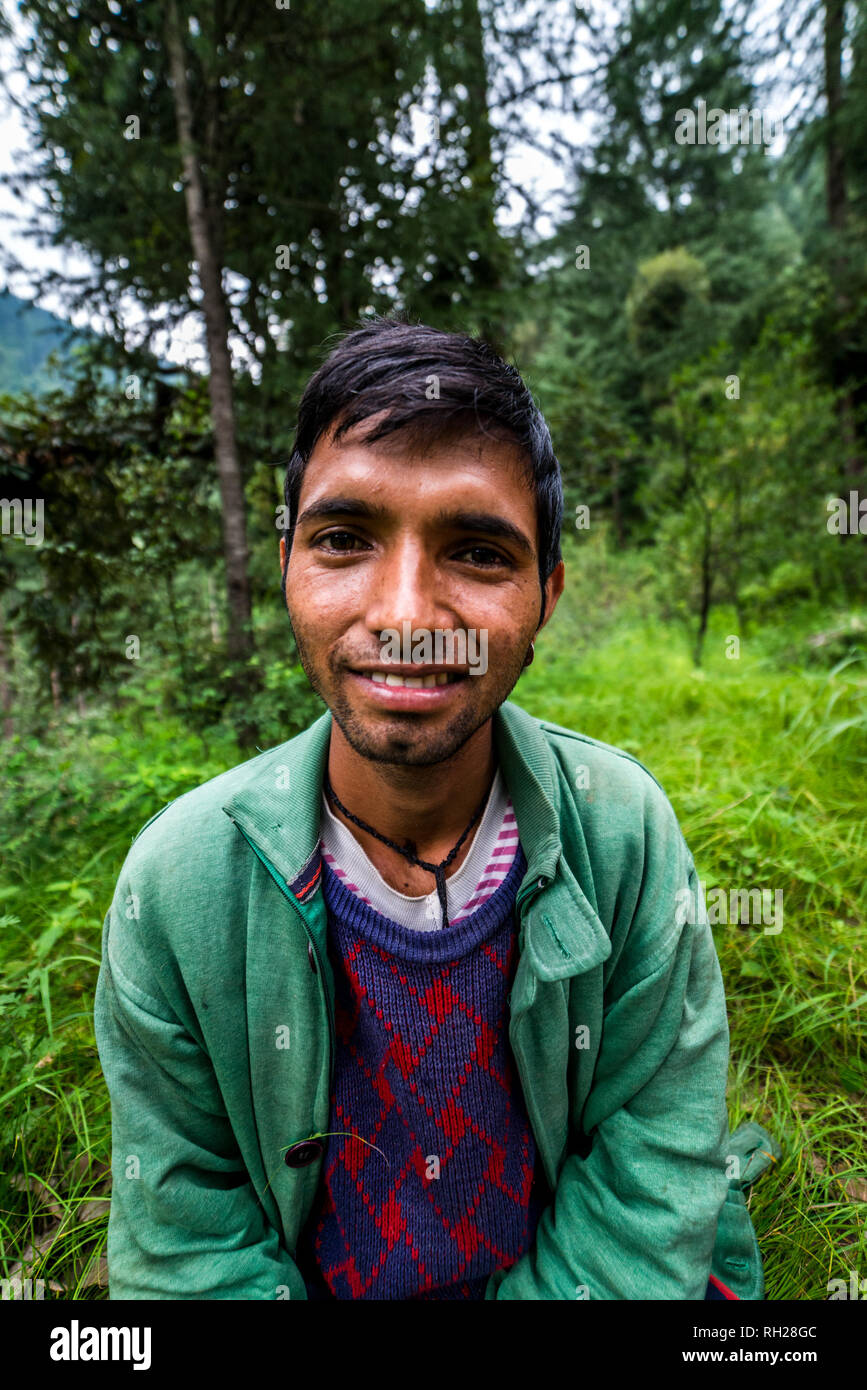 Kullu, Himachal Pradesh, India - August 09, 2018 : Portrait of ...