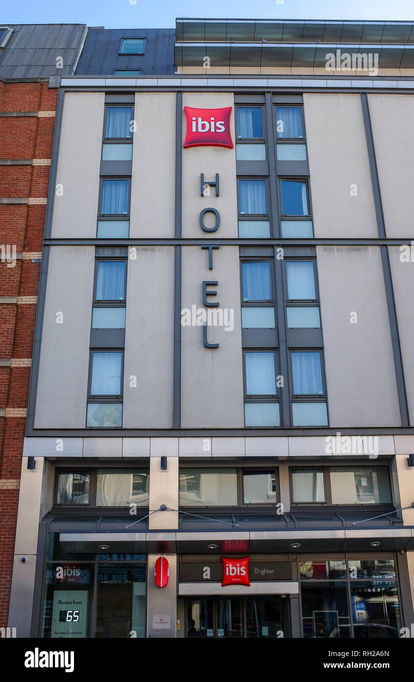 The Ibis Hotel in Queens Road Brighton UK Stock Photo - Alamy