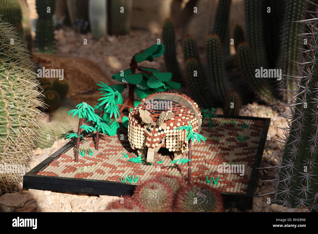 Great Brick Safari 2019, Nine-Banded Armadillo made of Lego, RHS Garden ...