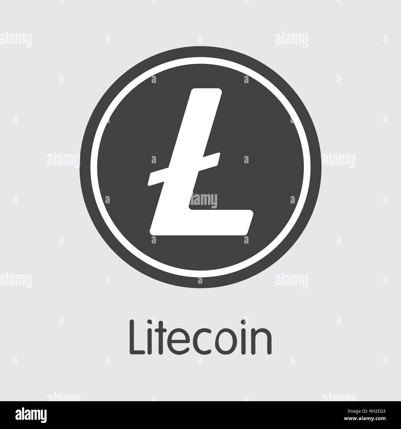 LTC - Litecoin. The Logo of Money or Market Emblem Stock Vector Image ...