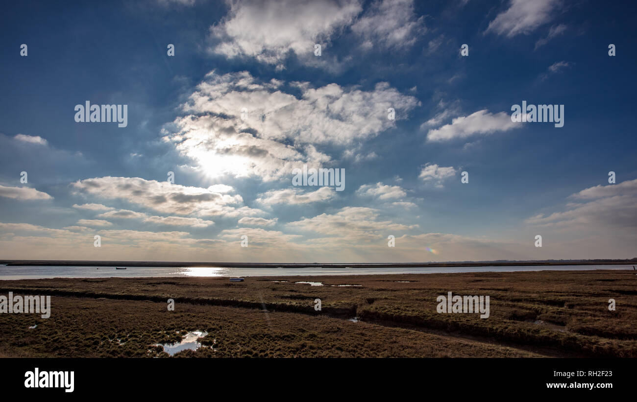 The Marshes at Orford Stock Photo - Alamy