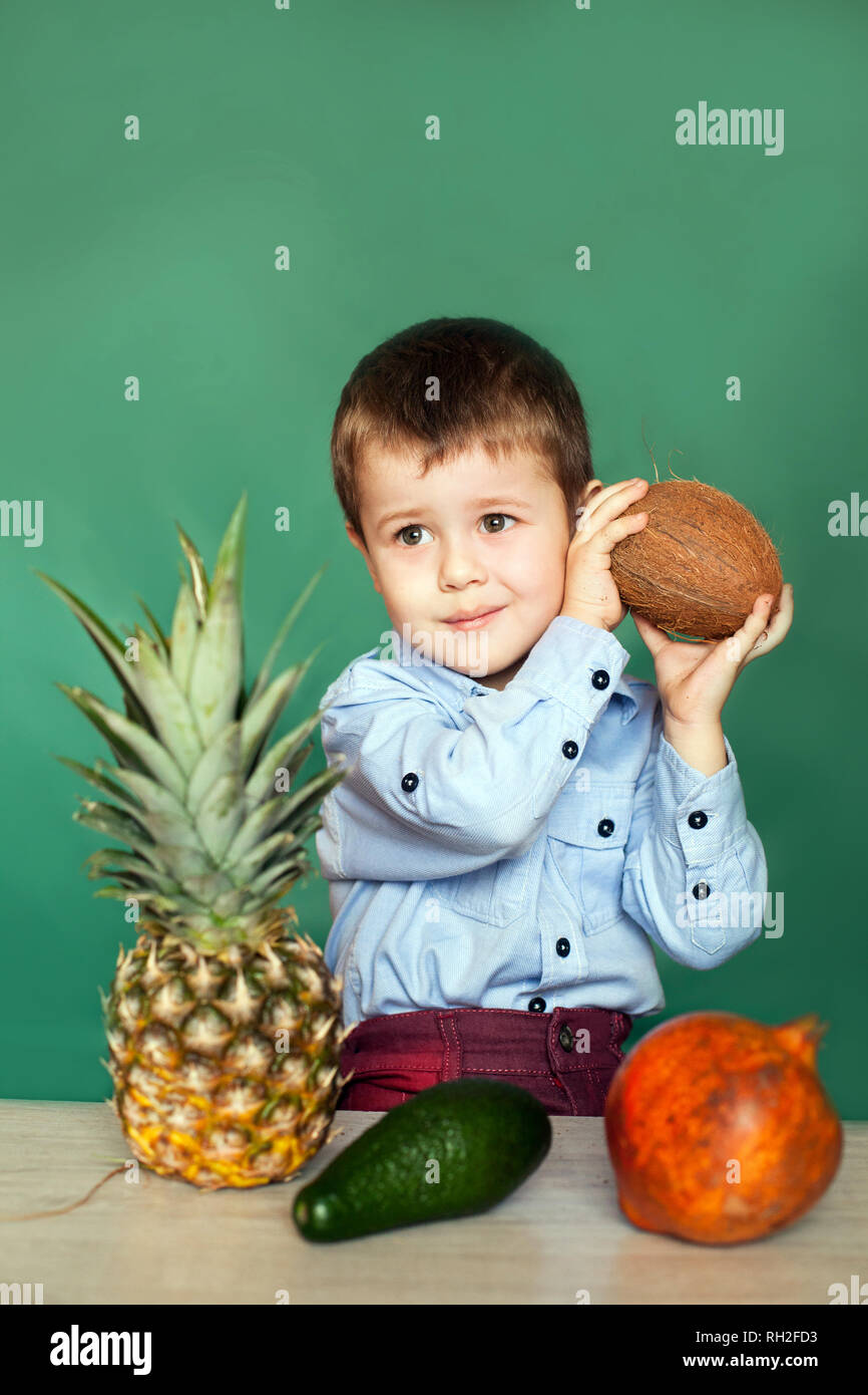 Child Eating Coconut High Resolution Stock Photography and Images - Alamy